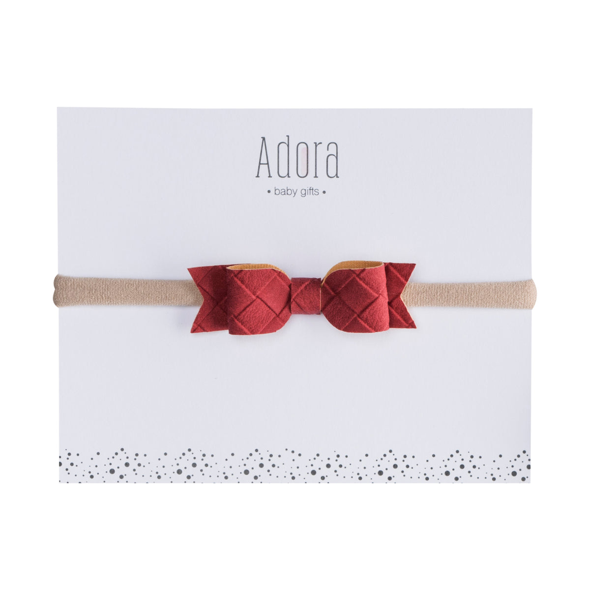 Brick Mini Suede Headband – Adora Baby Gifts